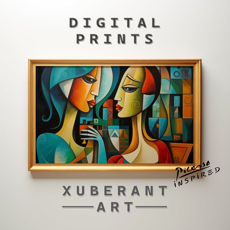 Picasso Inspired Print, Picasso Inspired Wall Art, Unconventional Human ...