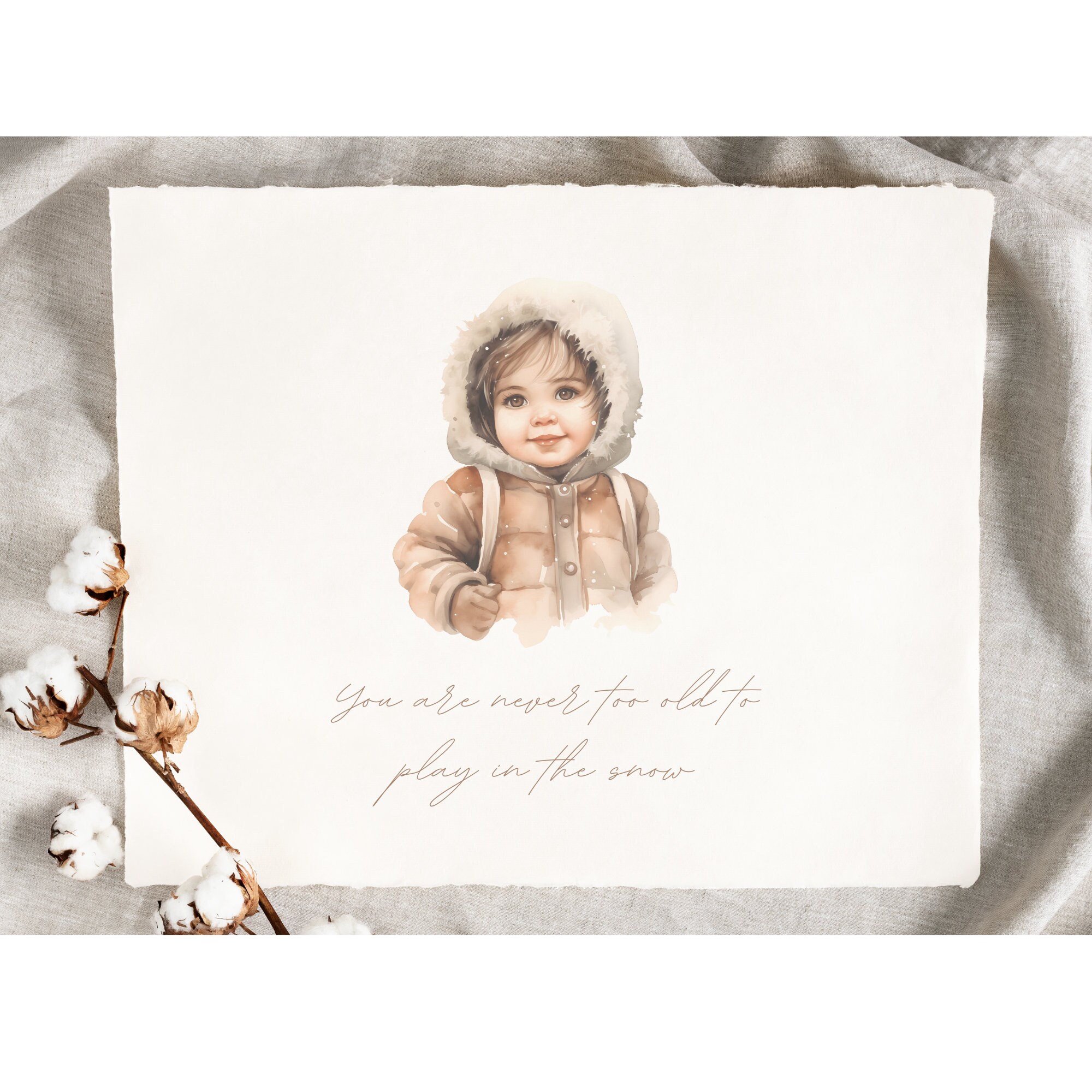Winter Boys Watercolor Clipart Bundle Commercial Use Transparent PNG ...