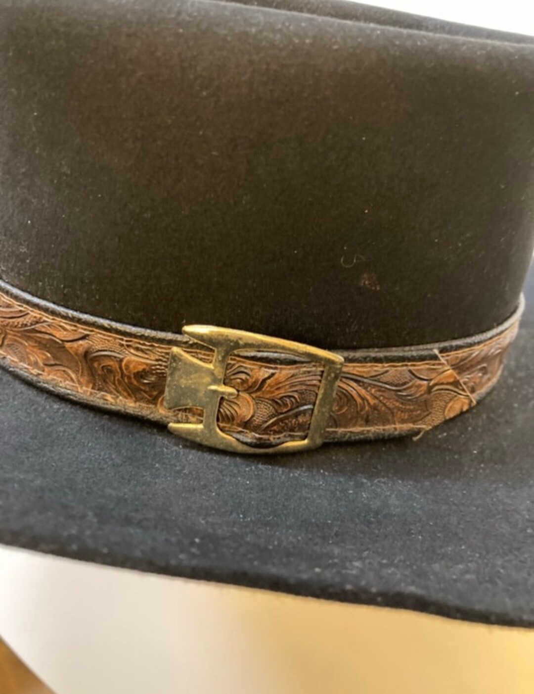 Vintage 3X Beaver Stetson Hat: Leather Belted, Silver Buckle - Etsy