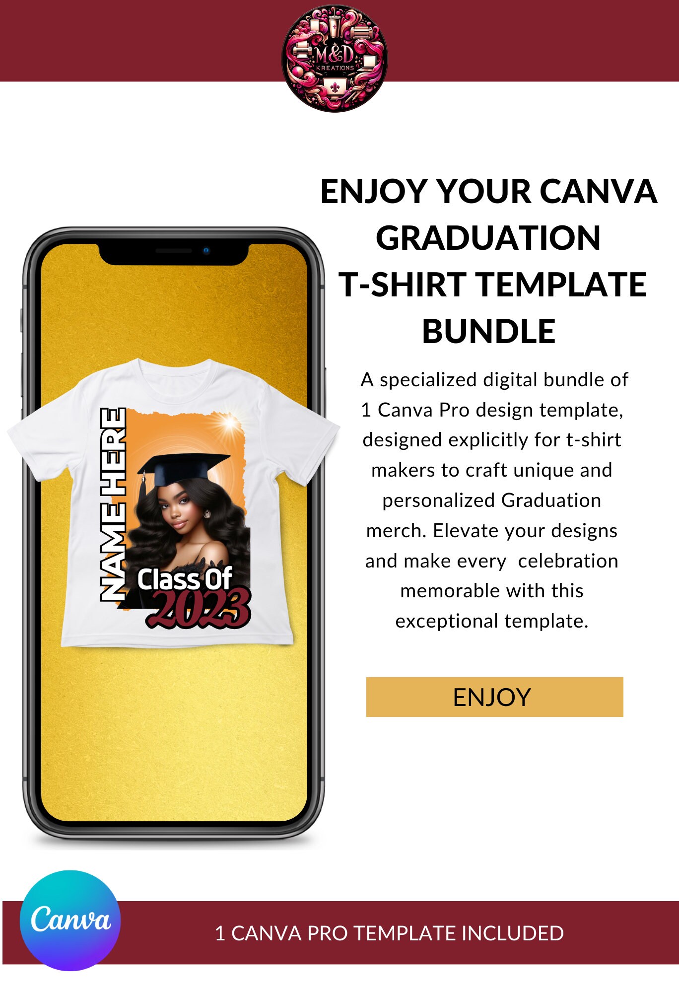 Canva Editable Graduation Template - Etsy