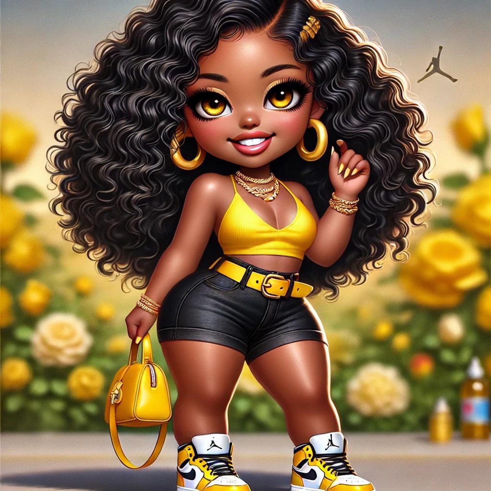 Golden Blossom Chic - Etsy