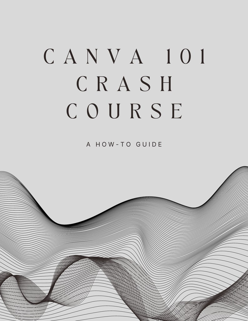 Canva 101 Crash Course How to Guide - Etsy