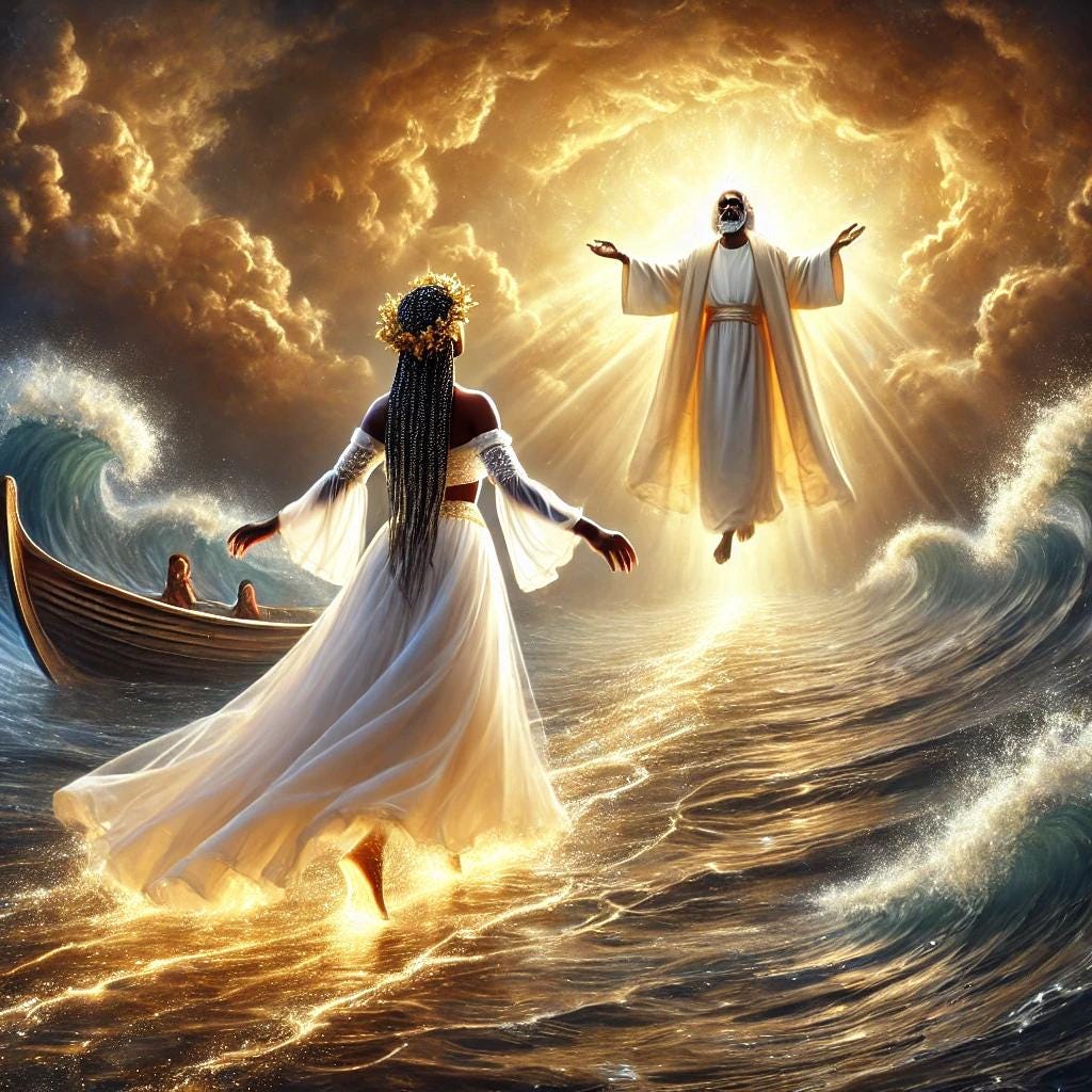 Divine Journey: Walking Through the Storm - Etsy