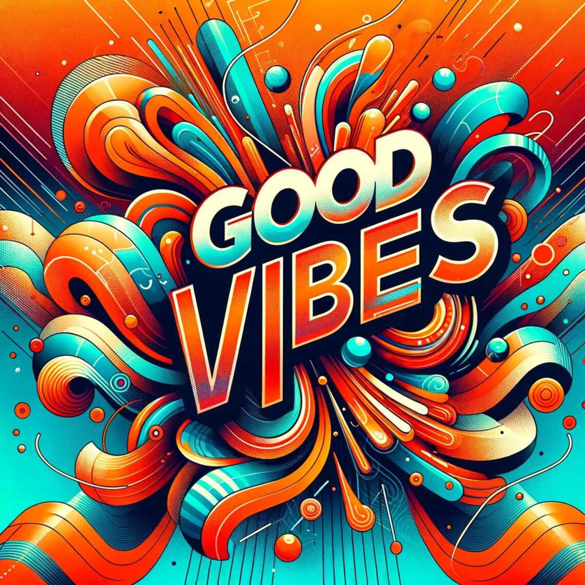 4 Good Vibes Image for Printing - Etsy