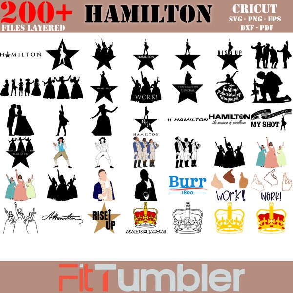 Hamilton Svg - Etsy