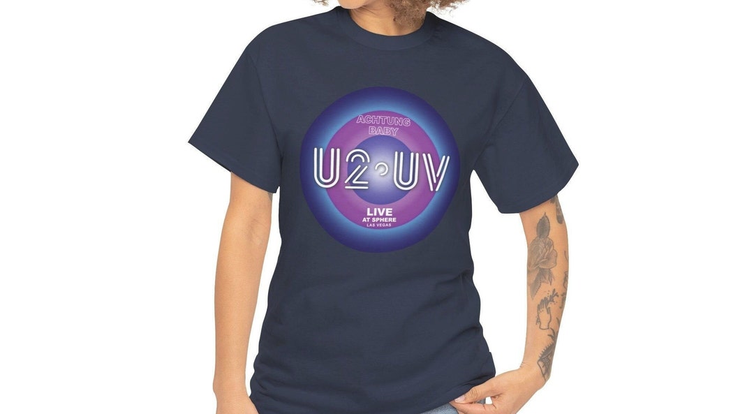 U2 Las Vegas T-shirt,u2 Ultraviolet Sphere 2023,U2 UV Logo,u2 Live at ...