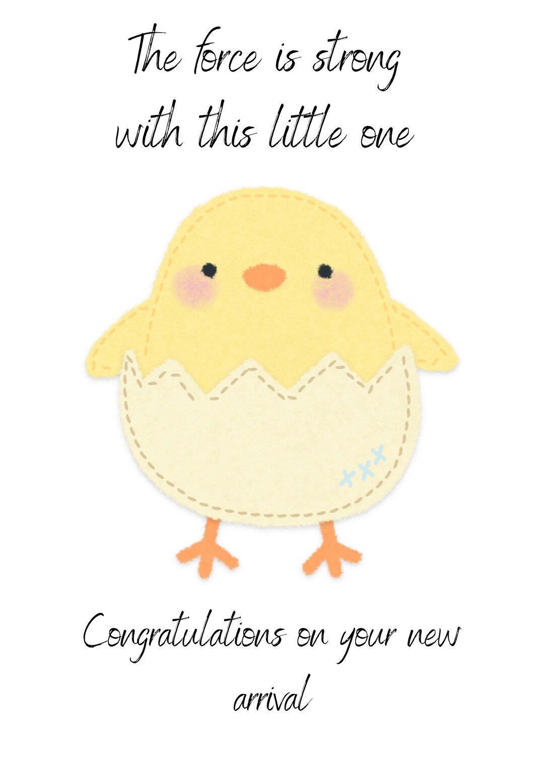 Baby Chick Congratulations on Your New Arrival Art,chick Art Printable ...