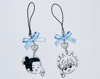 Jujutsu Kaisen Gojo and Geto Keychains - Etsy