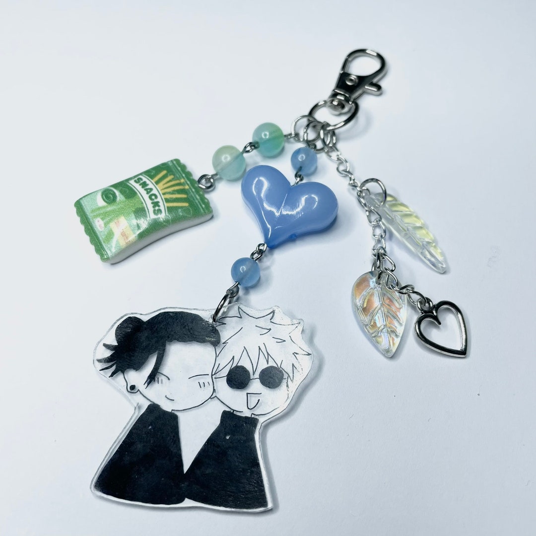 Llavero super lindo jujutsu kaisen anime gojo geto phonecharm - Etsy España