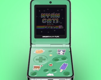 Samsung Galaxy Z Flip Wallpaper Cute Sticker Gamer yellow - Etsy