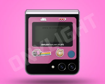 Samsung Galaxy Z Flip Cover Screen Wallpaper Cute Sticker - Etsy
