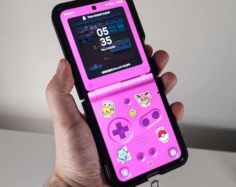 Samsung Galaxy Z Flip Wallpaper Cute Sticker Gamer yellow - Etsy