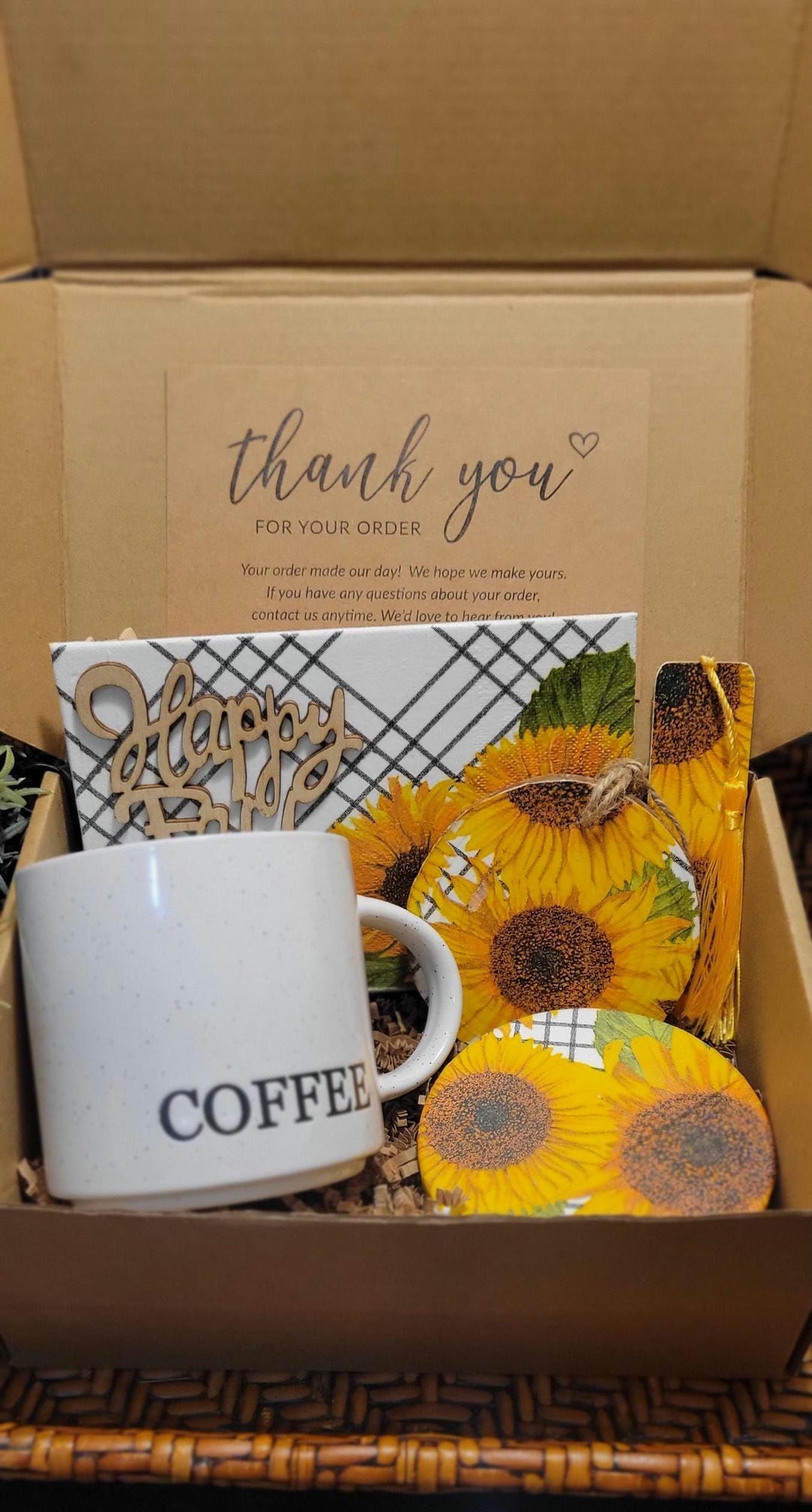 Sunflower Fall Cozy Box - Etsy