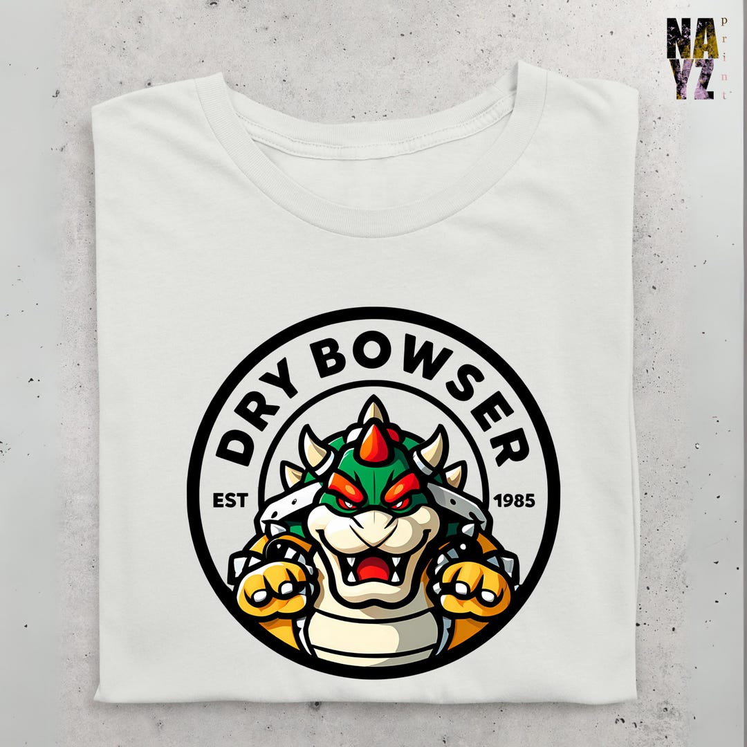 Dry Bowser Mario Character Shirt, Super Mario Family Shirt, Super Mario ...