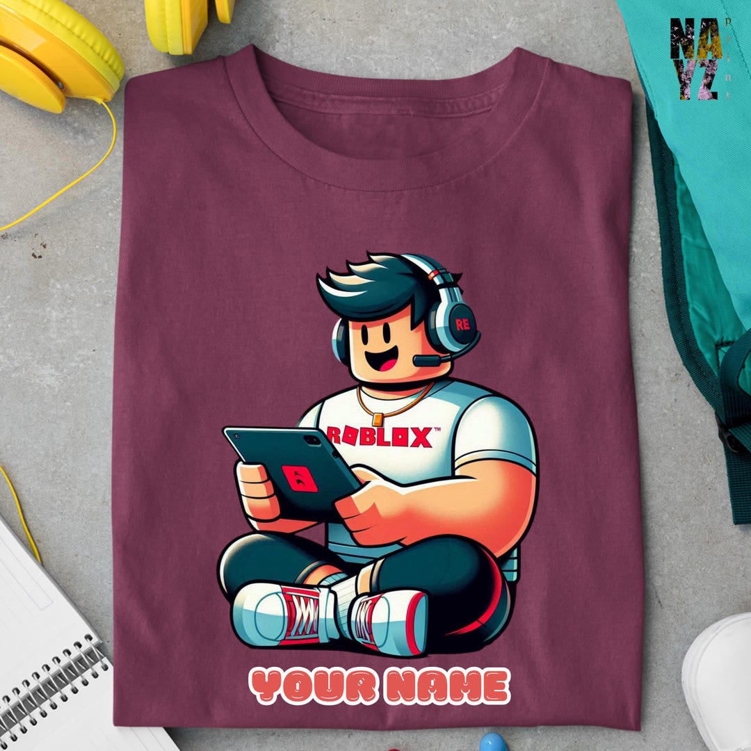 Custom Roblox Gamer Shirt, Personalized Roblox Shirt, Roblox Girl Shirt ...