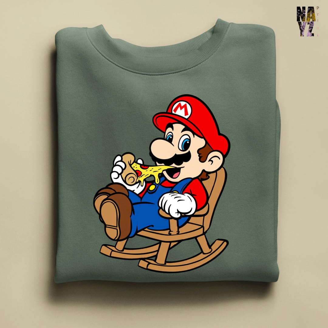 Super Mario Family Sweat, Super Mario Sweatshirt, Super Mario Character ...