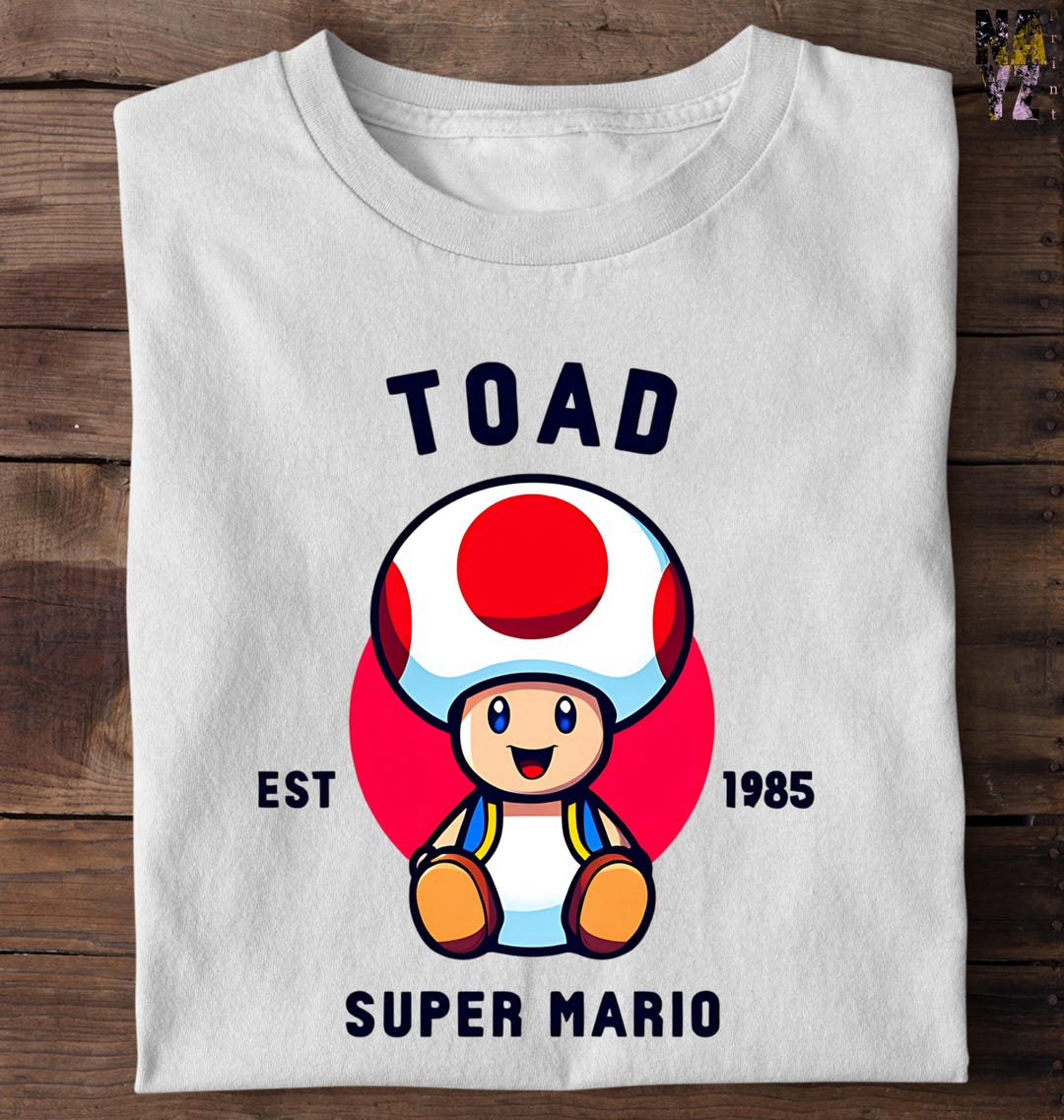 Toad Mario Shirt, Super Mario Family Shirt, Super Mario Character Shirt ...