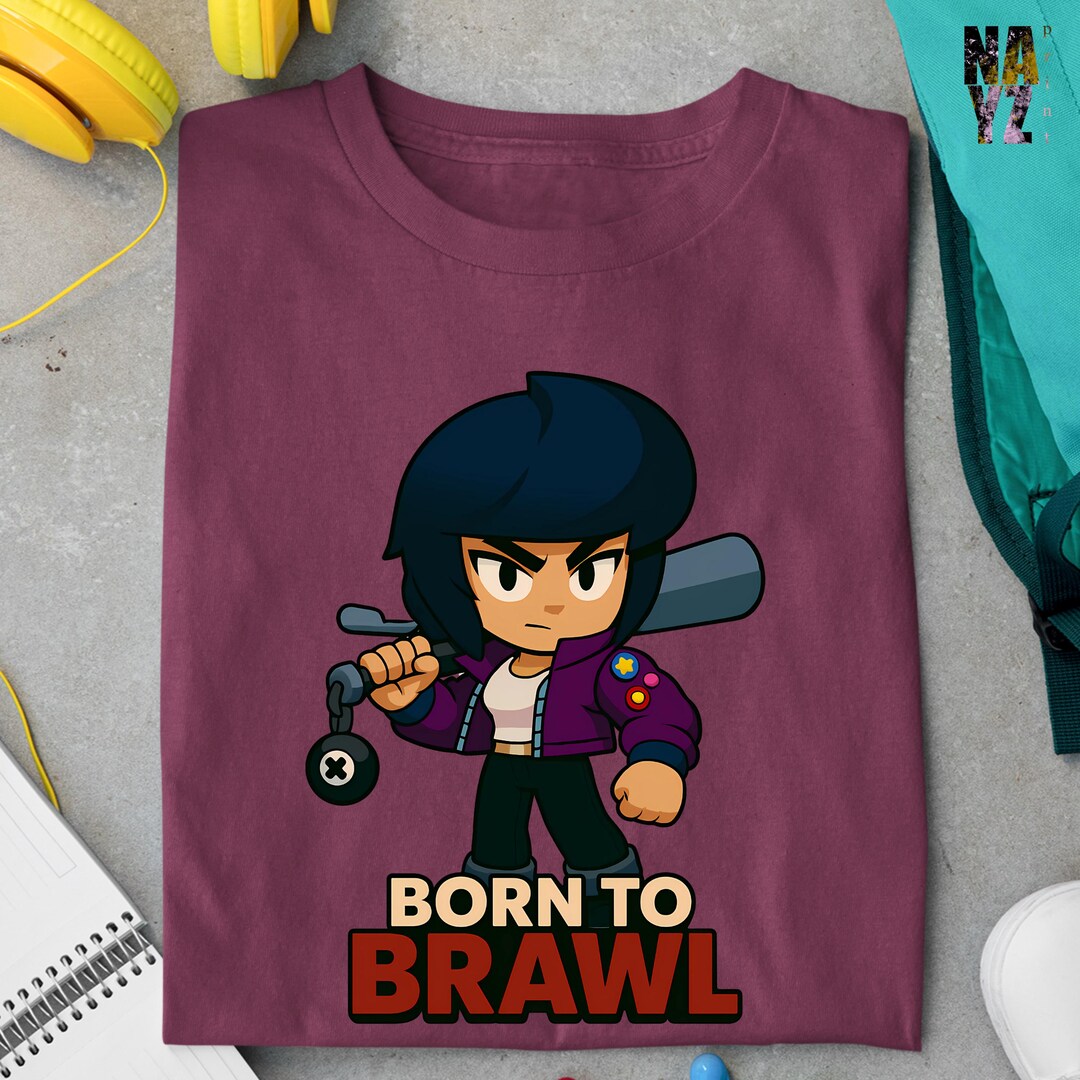 Brawl Stars Bibi Shirt, Brawl Stars Shirt, Born to Brawl Shirt, Brawl ...