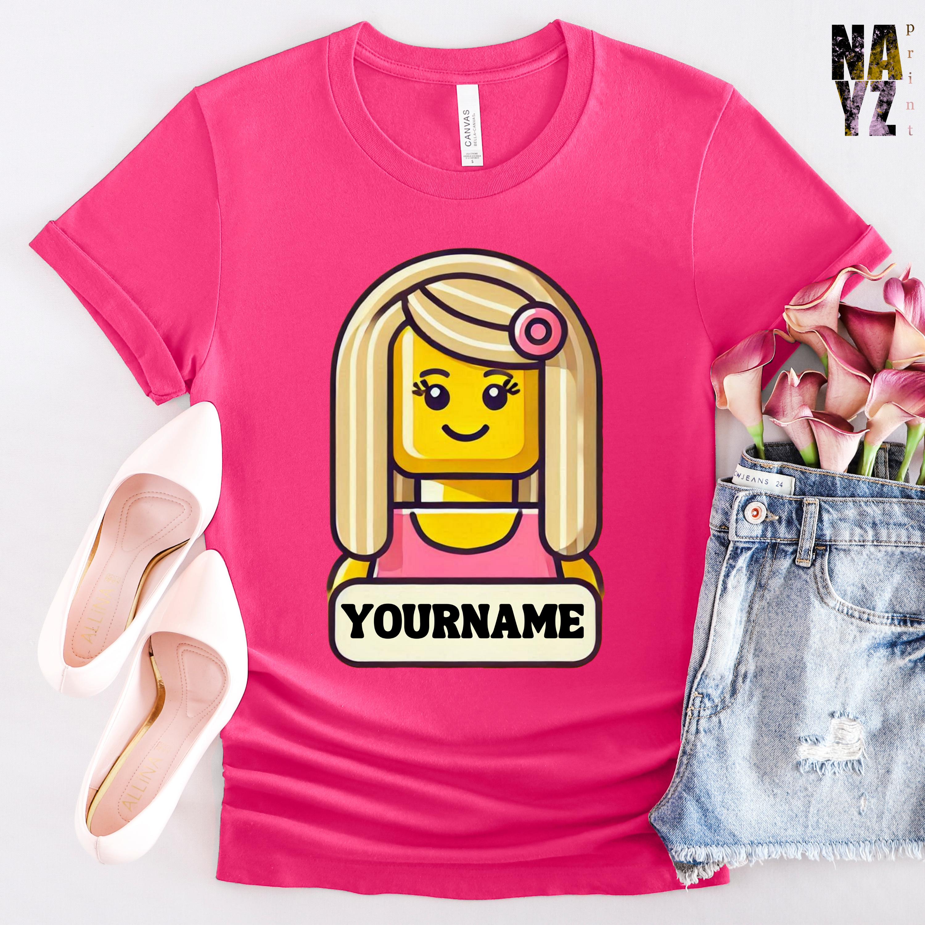 Custom Building Bricks Shirt, Personalized Building Blocks Shirt ...