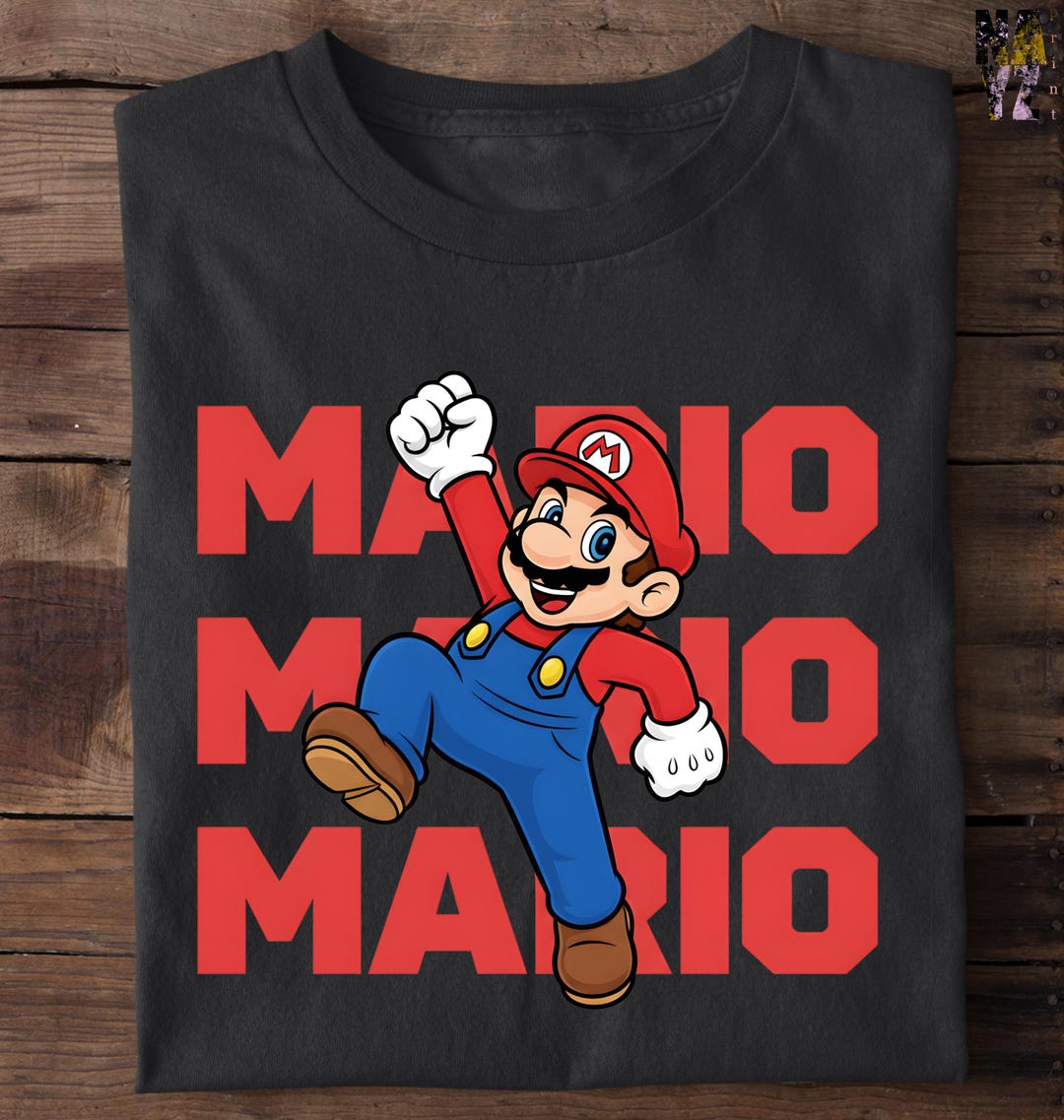 Super Mario T-shirt, Family Matching Mario Party Shirt, Mario Gift Idea ...