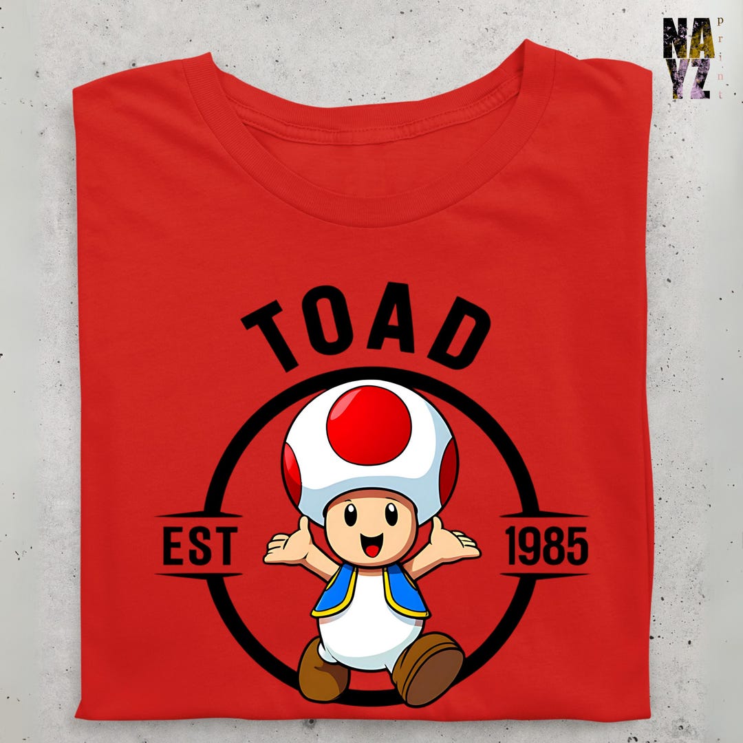 Toad Mario Shirt, Super Mario Family Shirt, Super Mario Character Shirt ...