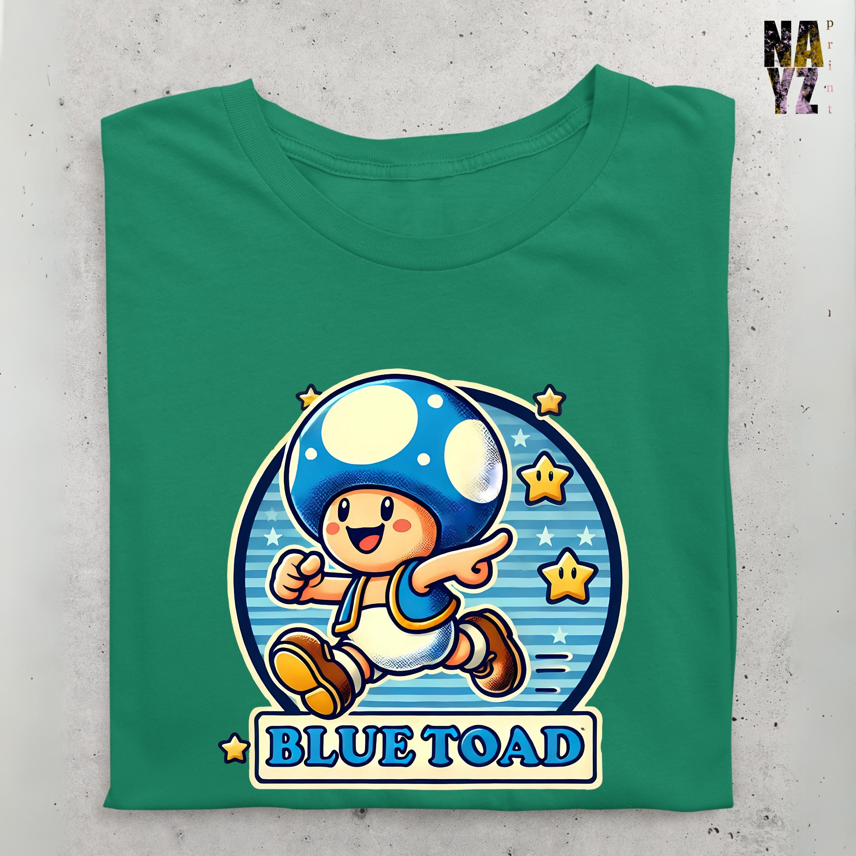Blue Toad Mario Shirt, Super Mario Family Shirt, Super Mario Character ...