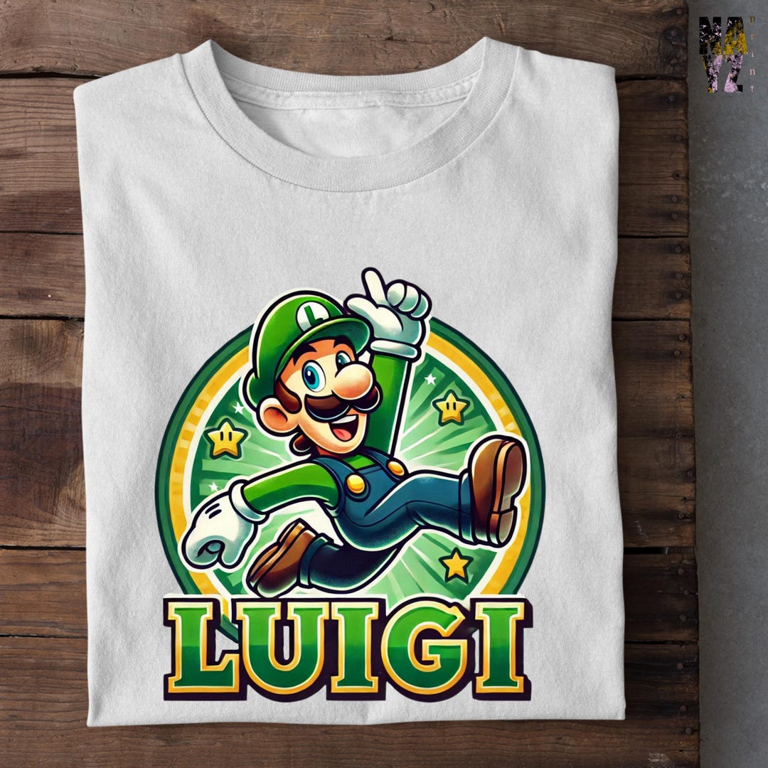 Luigi Mario Shirt, Super Mario Family Shirt, Super Mario Character ...