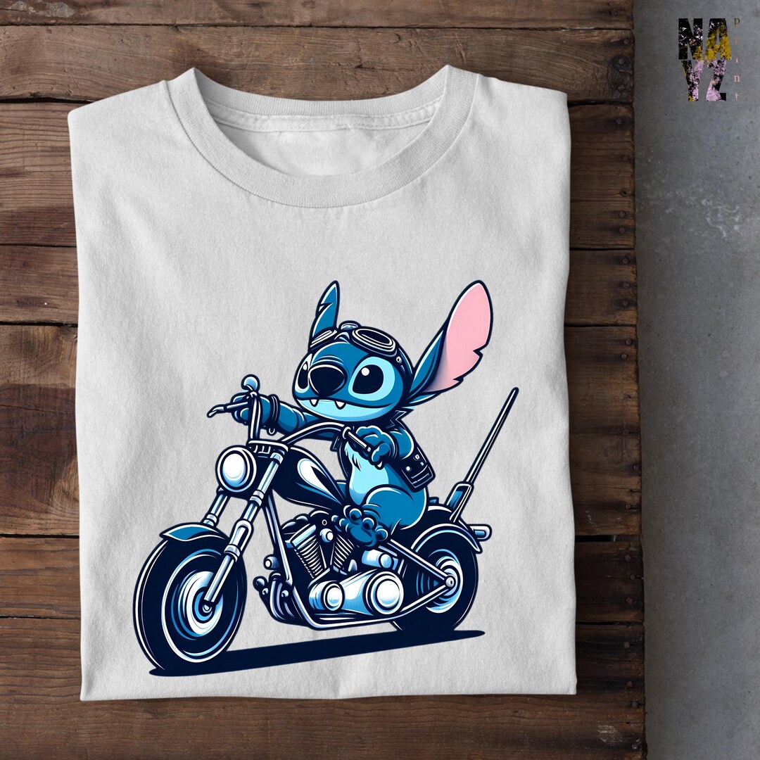 Stitch Biker Shirt, Biker Gang Stitch Shirt, Chopper Loverstitch Shirt ...