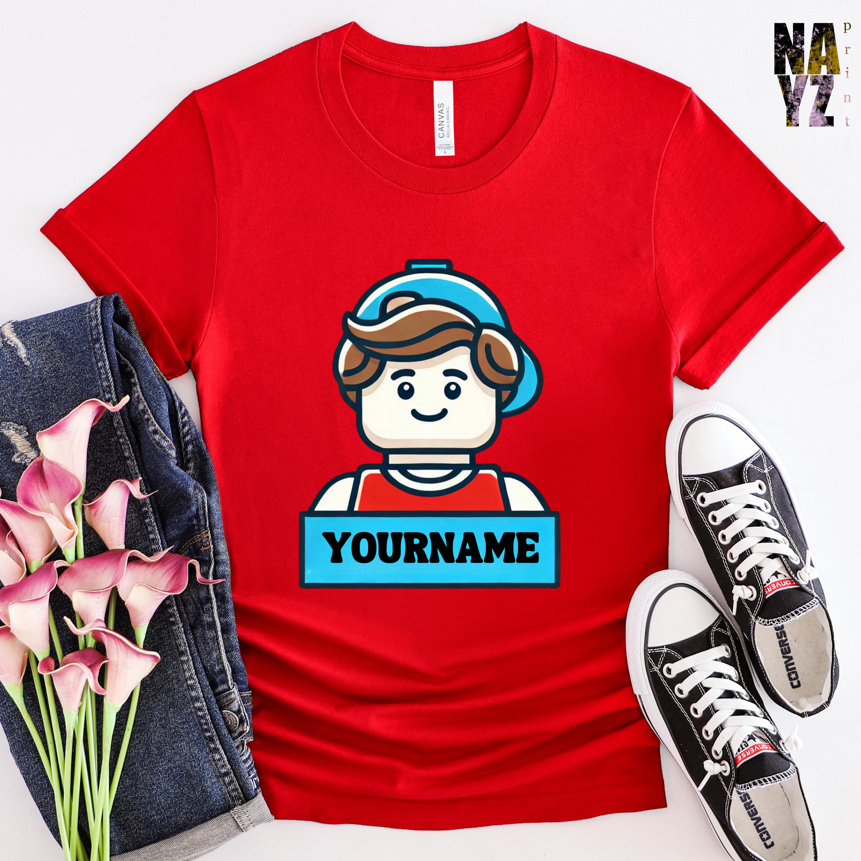 Custom Building Bricks Shirt, Personalized Building Blocks Shirt ...