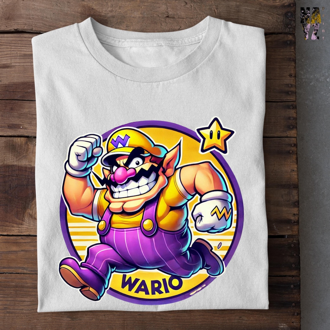 Wario Character Shirt, Super Mario Family Shirt, Super Mario Character ...