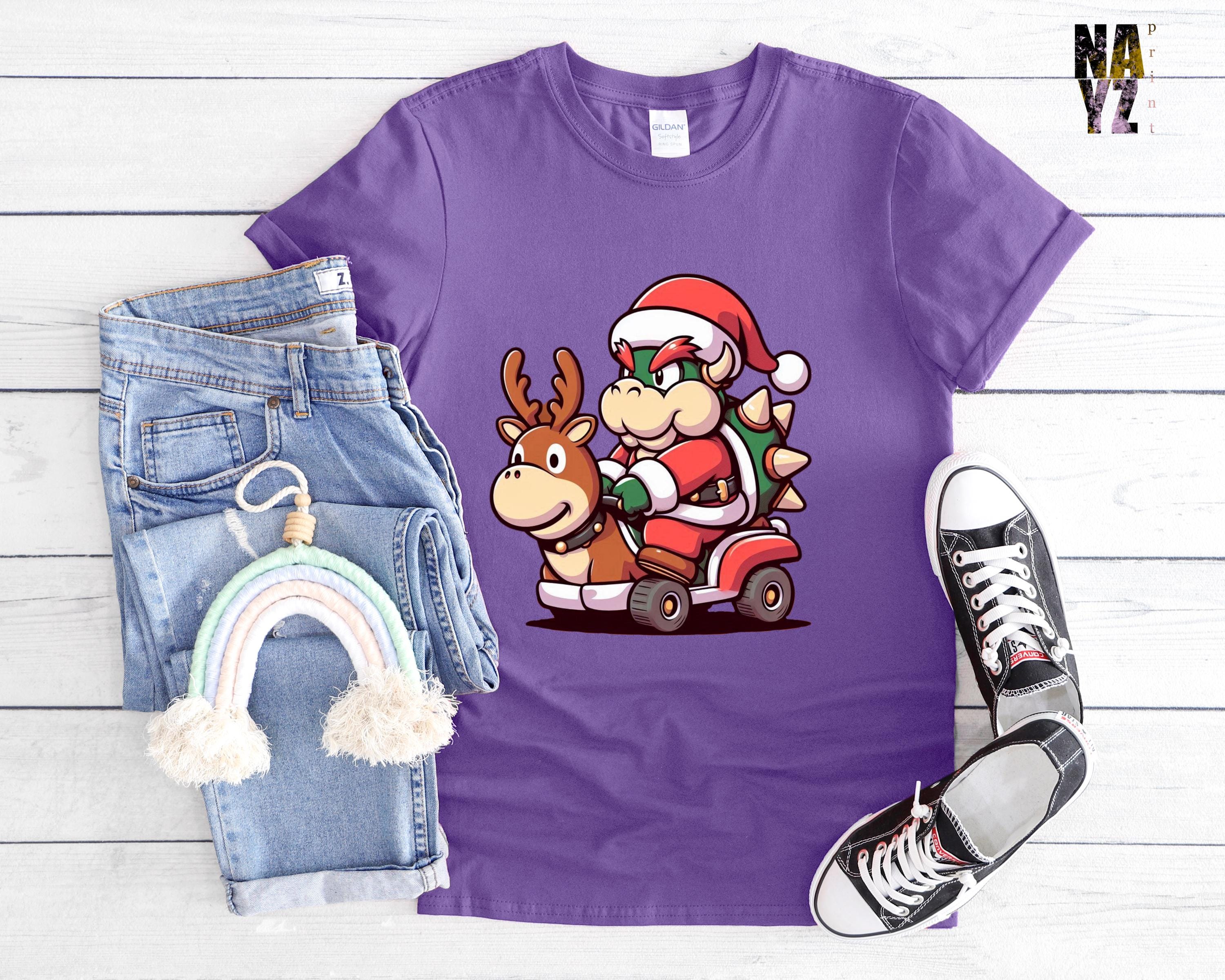 Super Mario Bowser Shirt, Super Mario Kart Shirt, Super Mario Christmas ...