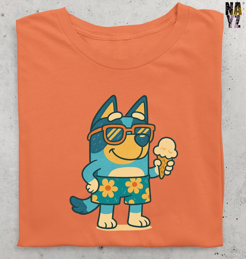 Bluey Summer Shirt for Kids, Bluey Lover Summer Shirt, Cute Vacation ...