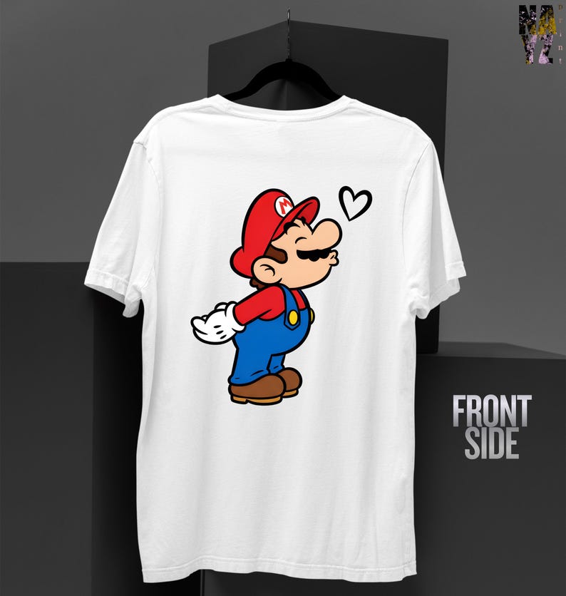 Super Mario & Princess Peach Couple Shirts – Valentines Day Matching ...