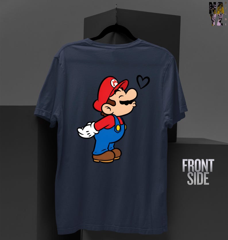 Super Mario & Princess Peach Couple Shirts – Valentines Day Matching ...