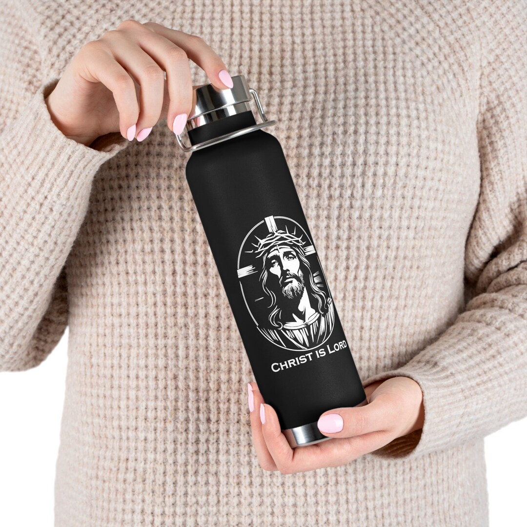 Christ is Lord Vacuum Insulation Bottle Jesus' Face Design Religious ...