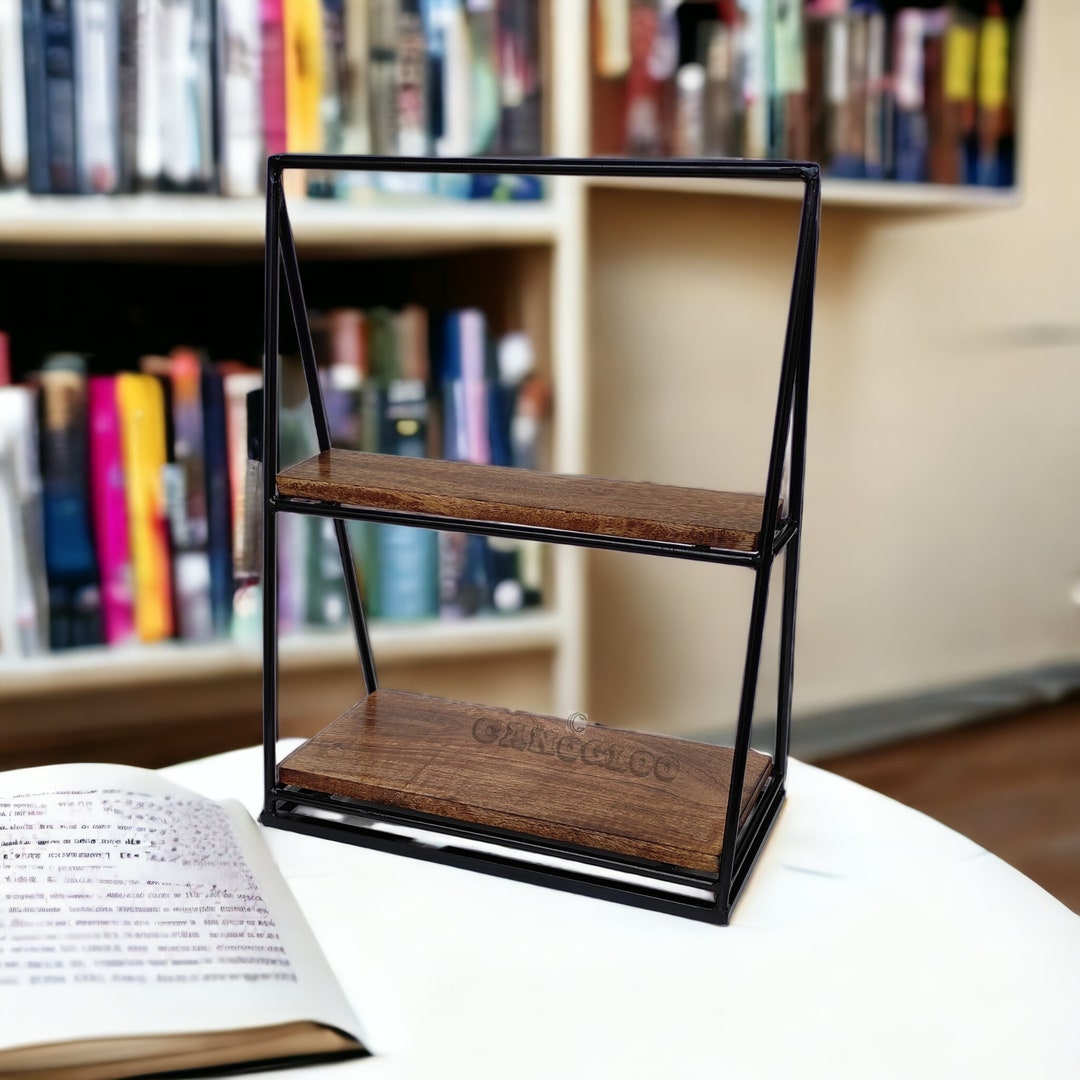 Mango Wood V Shape Rack Double-layer Kitchen Spices Box Shelf - Etsy