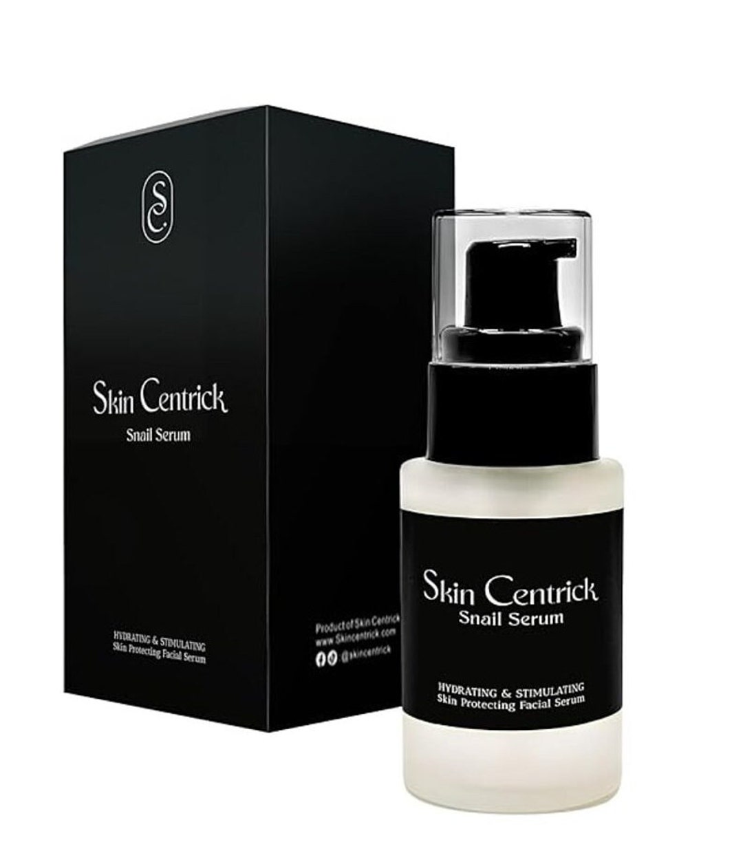 Skin Centrick Snail Mucin Serum Hydrating Serum for Face and Neck With ...