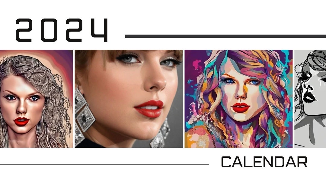 Swiftie Calendar 2024.swiftie Digital Download Calendar Sunday Start ...