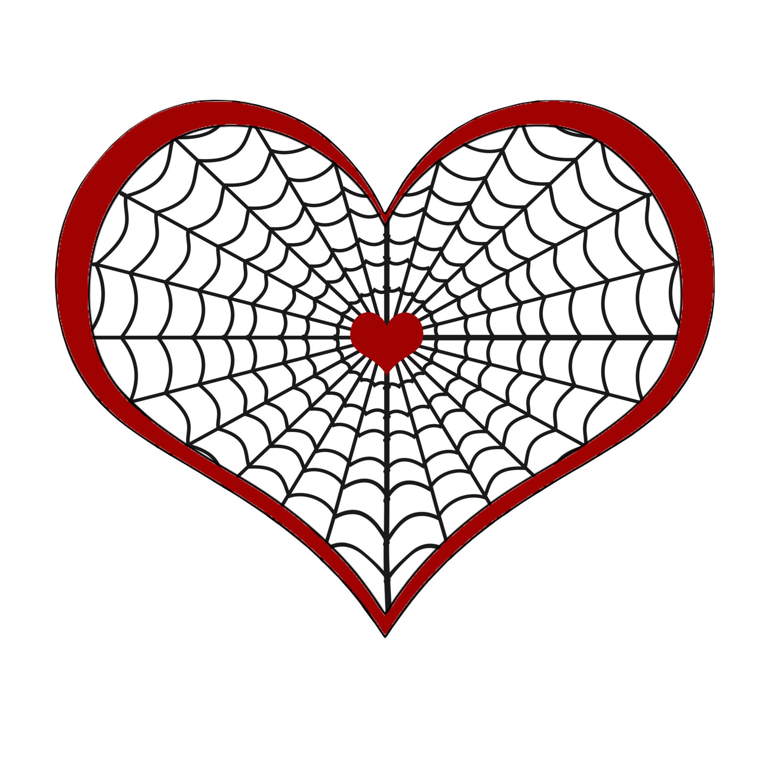 Spider Web Heart Svg.spider Web Heart Png.spider Web Png.spider Web ...