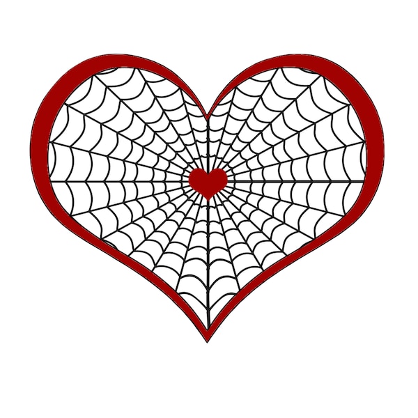 Heart Spider Web - Etsy