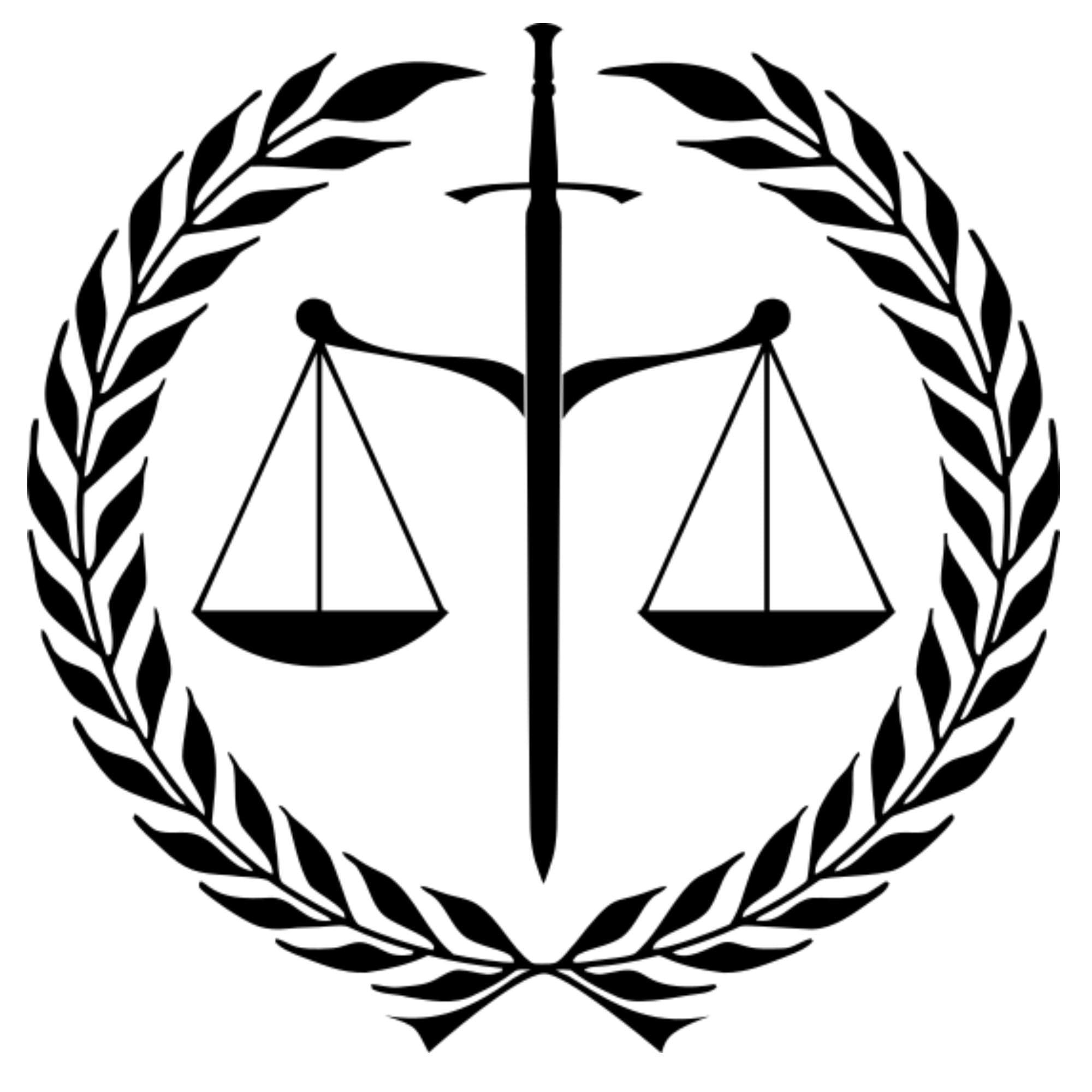 Scale of Justice Svg Vector Transparent Symbols of Justice and Law Logo ...