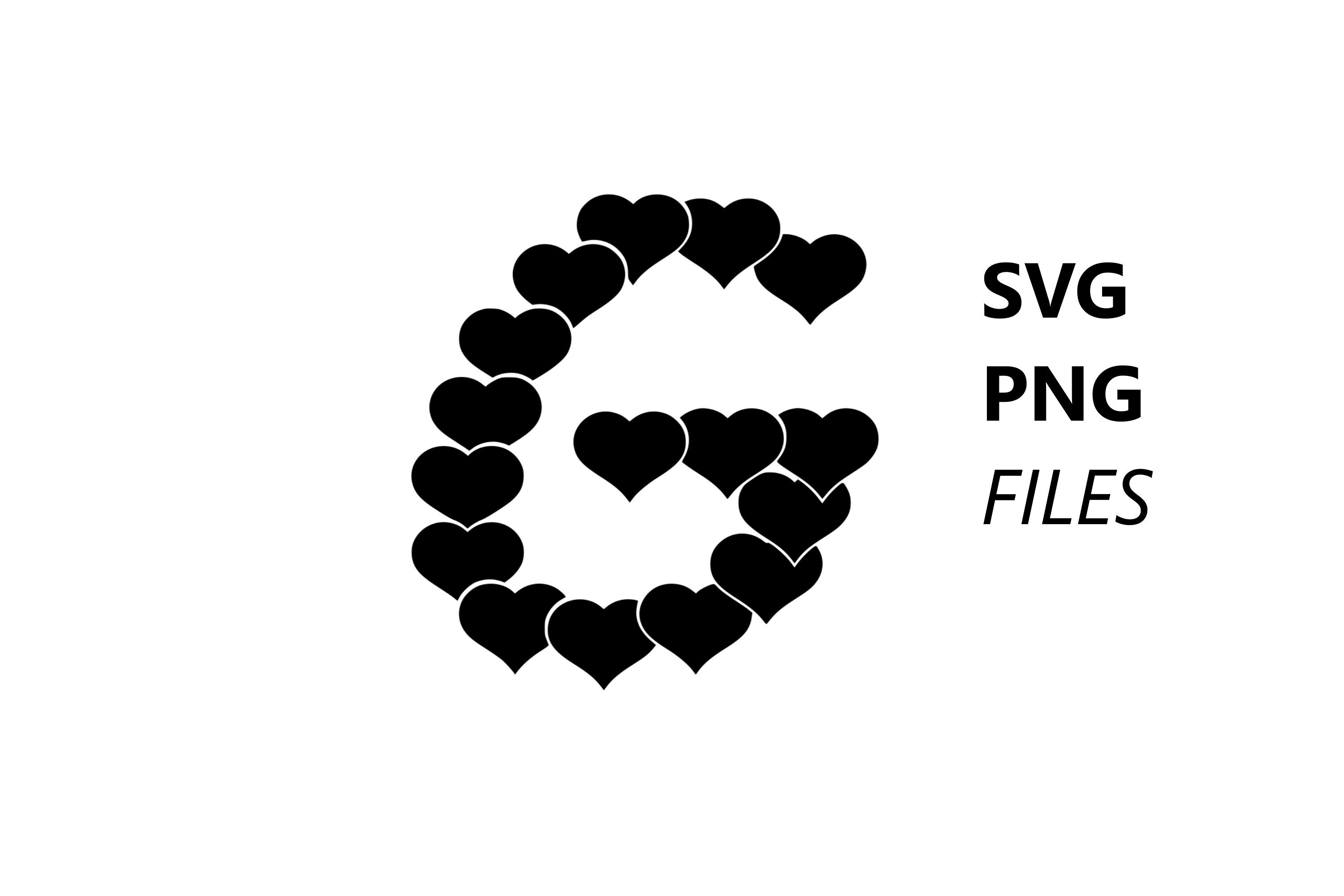 Heart Alphabet Svg Png.heart Letters Svg Png.easter Font Invitation ...