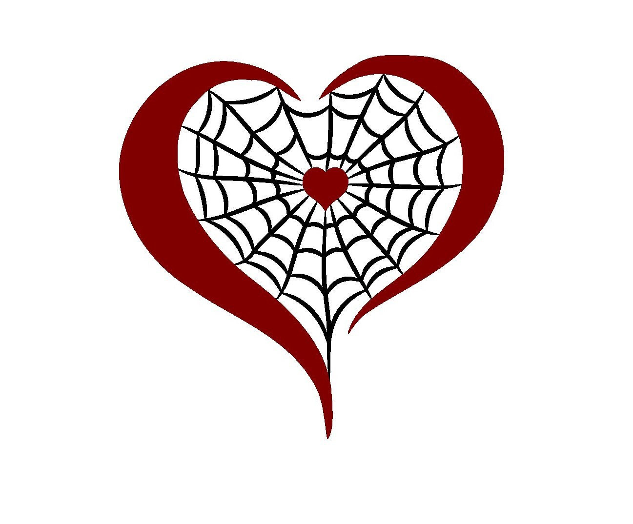 Spider Web Svg.spider Web Heart Svg Png.spiderweb Svg.spider Web Tshirt ...