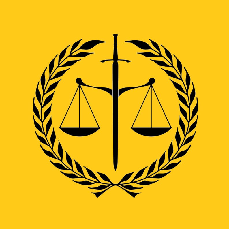 Scale of Justice Svg Vector Transparent Symbols of Justice and Law Logo ...