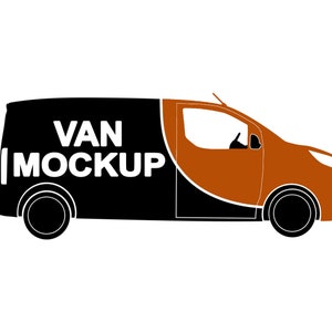 Van Logo Mockup Svg Png Van Mockup Template Delivery Car Mockup Svg ...