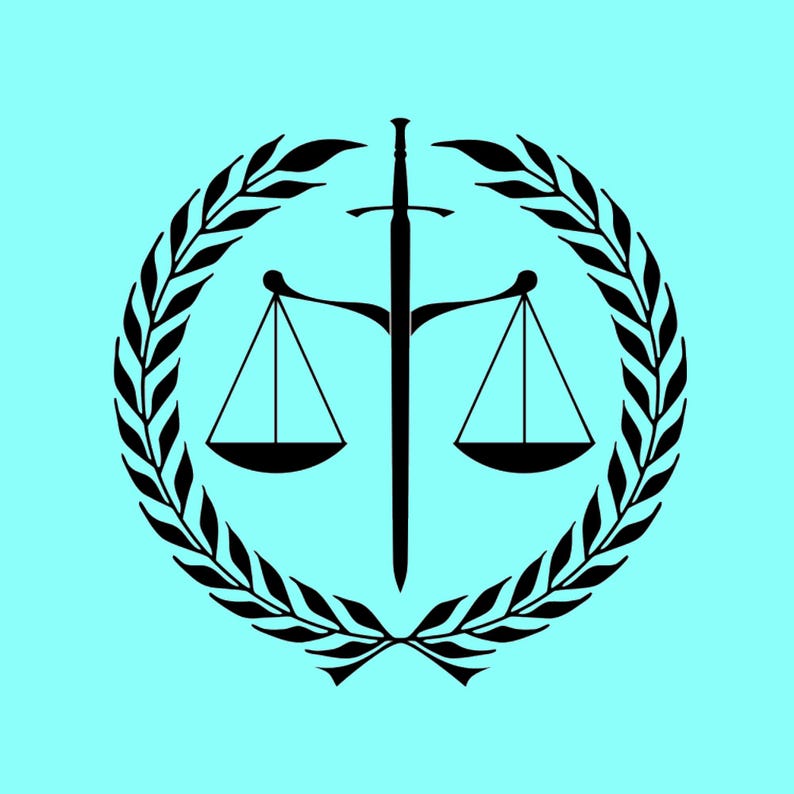 Scale of Justice Svg Vector Transparent Symbols of Justice and Law Logo ...