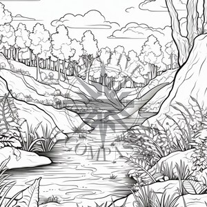 Jurassic Journeys: Prehistoric Landscapes Coloring Book, 100 ...