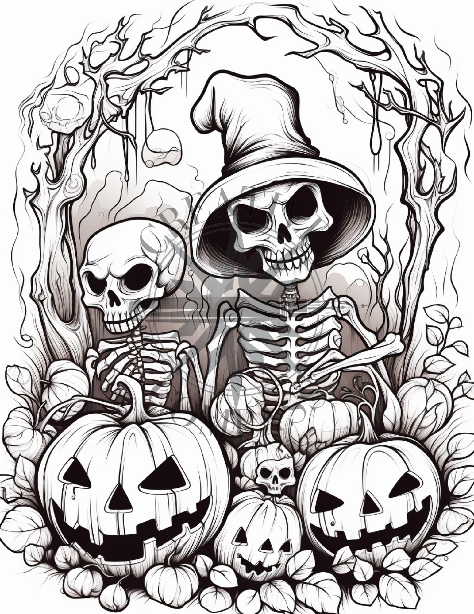 Halloween Coloring Book: for Kids Ages 3-8 Years Old - Etsy