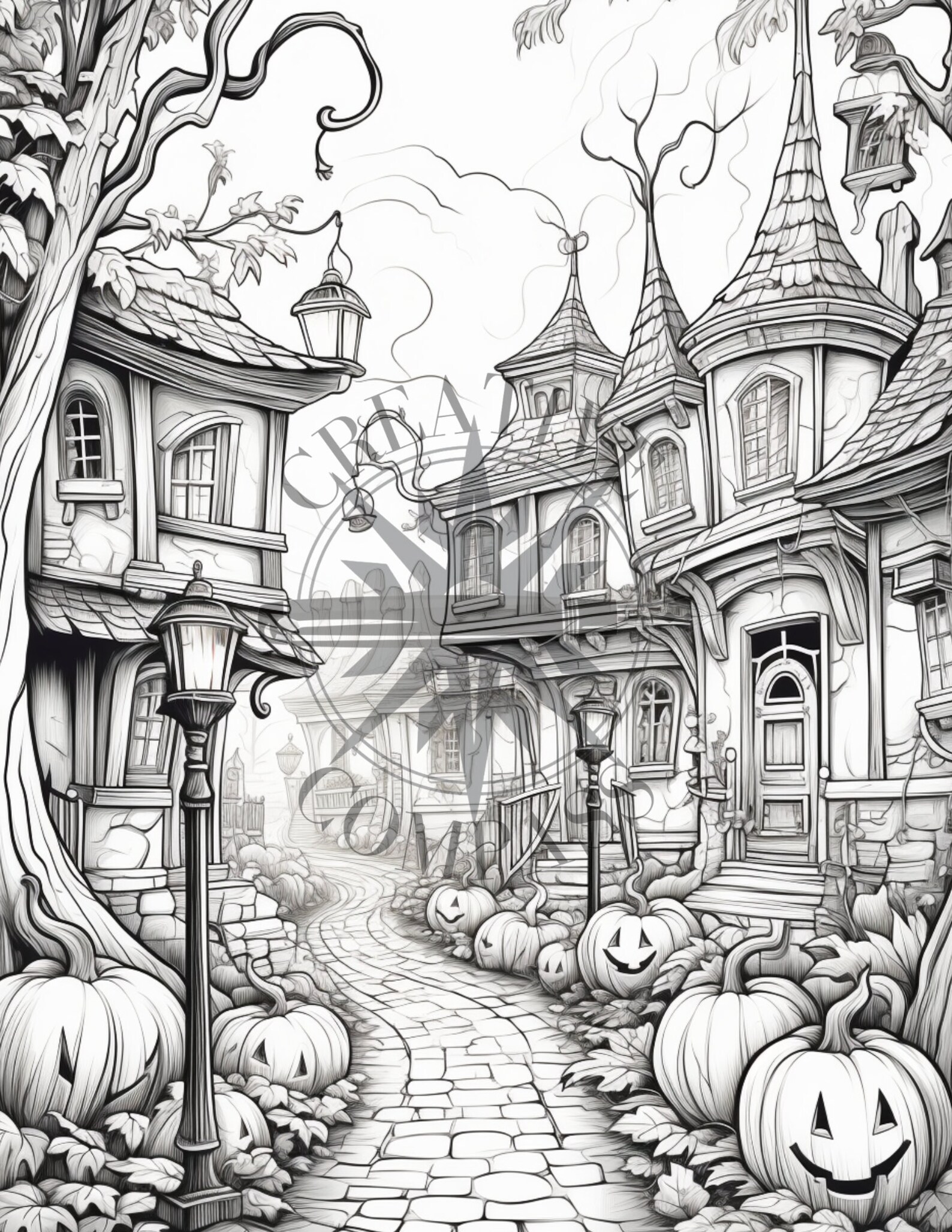 Halloween Coloring Book: for Kids Ages 3-8 Years Old - Etsy