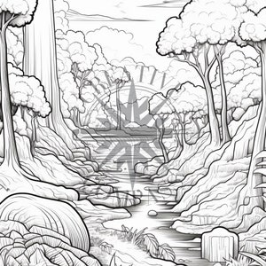 Jurassic Journeys: Prehistoric Landscapes Coloring Book, 100 ...